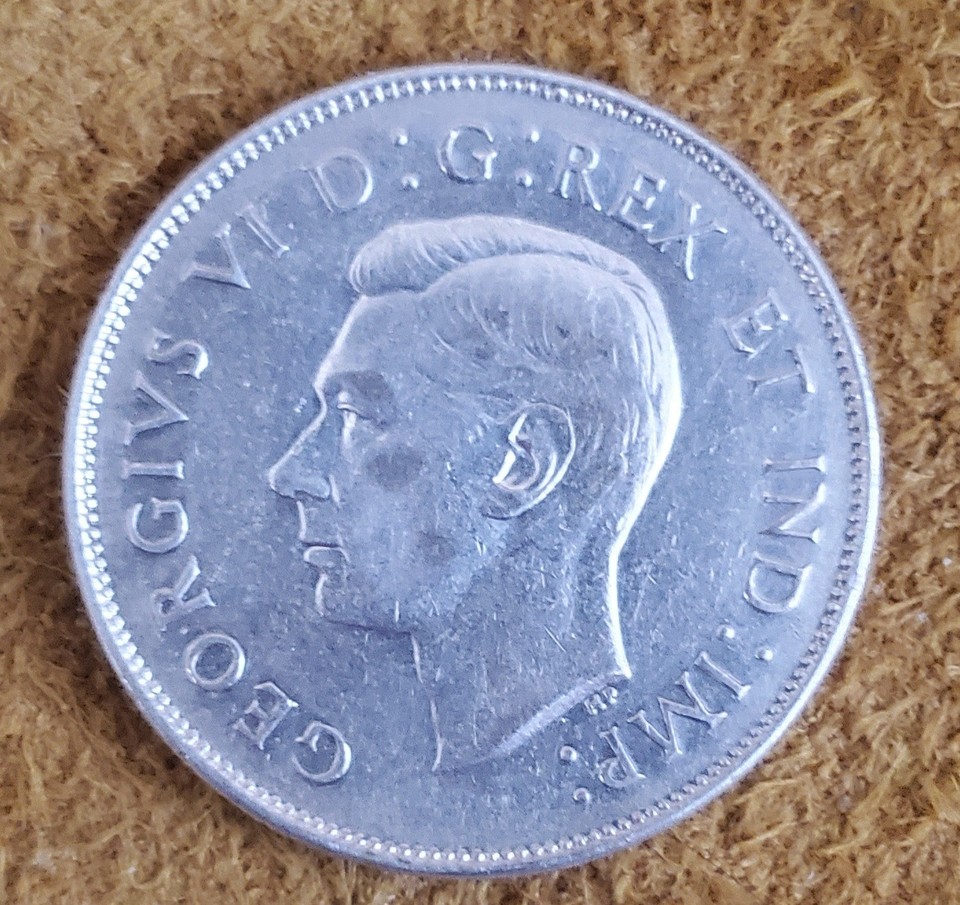 1947 Canada straight 7 50 Cent Coin | eBay