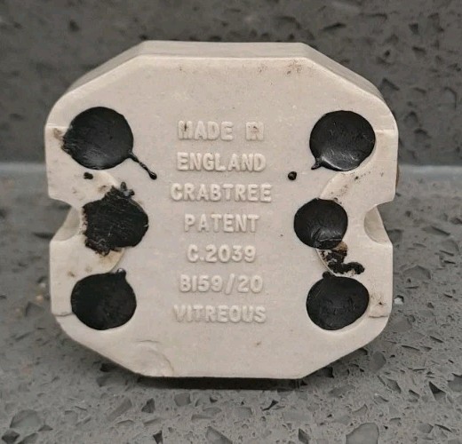 CHROME TOGGLE TWO 2 WAY CERAMIC LIGHT SWITCH CHROME CRABTREE HALLWAY ...