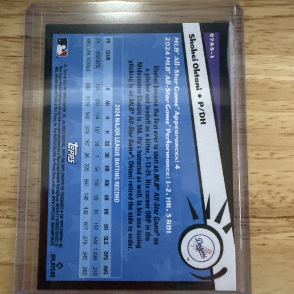 SHOHEI OHTANI 2025 Topps Archives '07 Topps All-Stars #07AS-1 | eBay ...