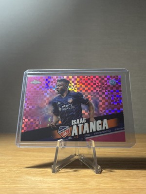 2022 Topps Chrome MLS Isaac Atanga Pink X-Fractor | eBay