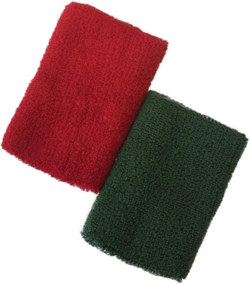 SMITTY ACS-700 Red Green 5" Sweatband Set Wrestling Referee Officials ...