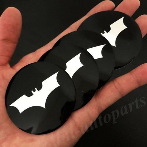 4x 56mm Batman Dark Knight Car Wheel Center Hub Cap Badge Emblem Decal ...