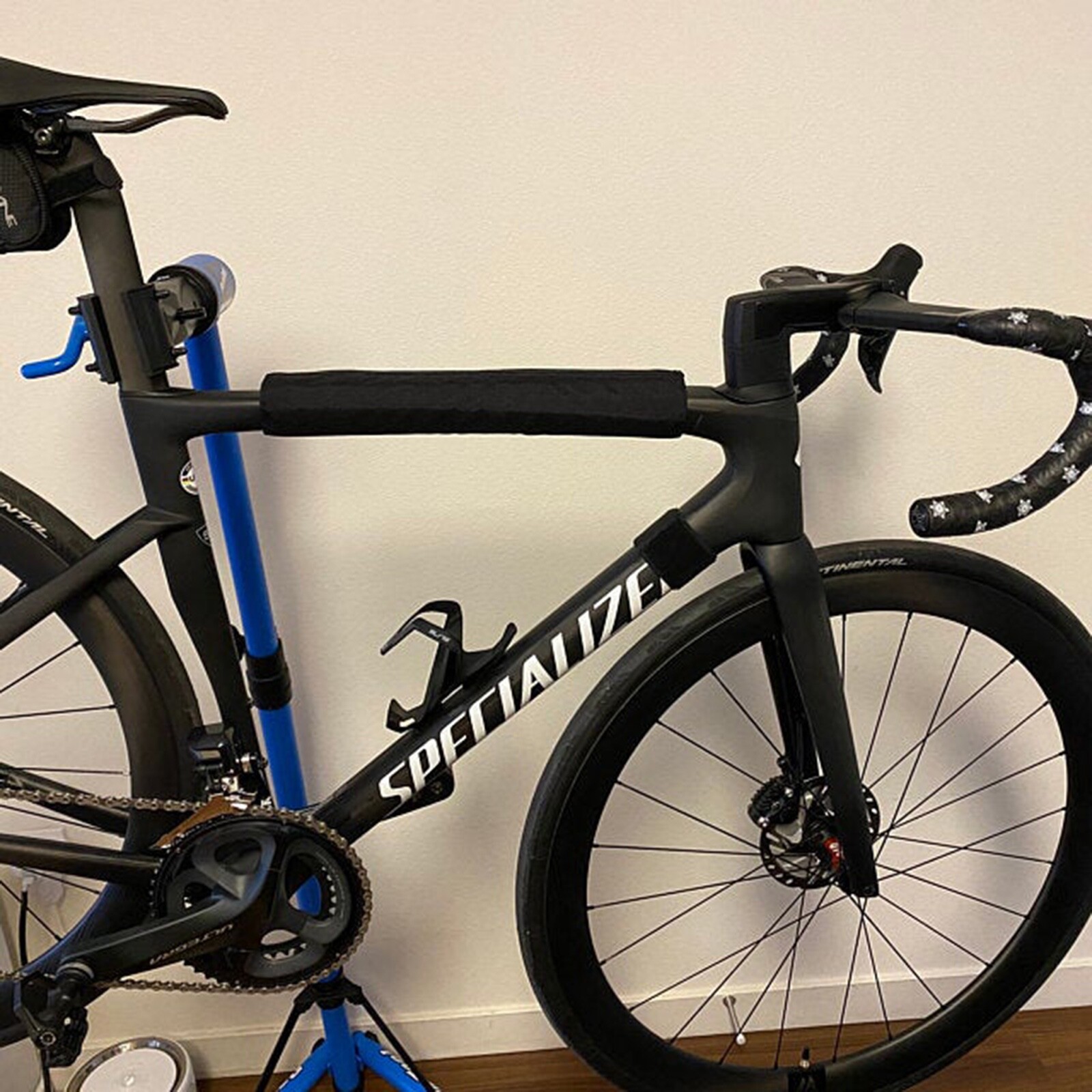 20" STW Black Nylon Track Bike Fixie Single Speed MTB BMX Top Tube Pad ...