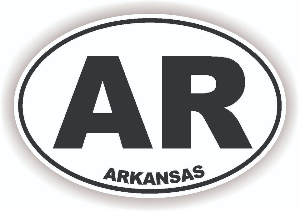 Arkansas Oval Vinyl Decal Sticker State Car Diesel Truck Home AR USA ...