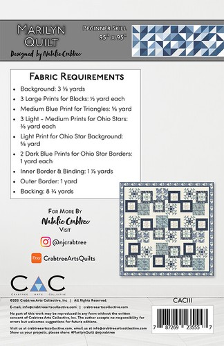 Quilt Pattern MARILYN QUILT Moda NATALIE CRABTREE | eBay