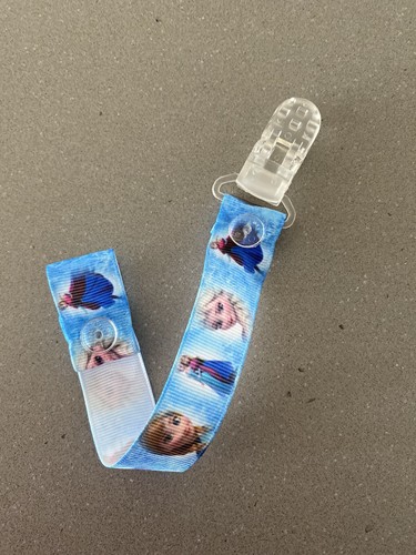 Baby Dummy Clips Pacifier Chain Soother Holder Dummie Strap Frozen Elsa ...