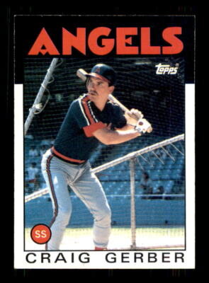 1986 BASEBALL 1986 Topps Craig Gerber California Angels #222 RC1 | eBay