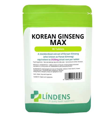 Korean Ginseng Max 3125mg 2-PACK 180 tablets 50mg Ginsenosides Natural ...