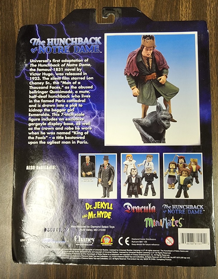 Universal Studios Monsters "The HUNCHBACK of NOTRE DAME Figure Diamond ...