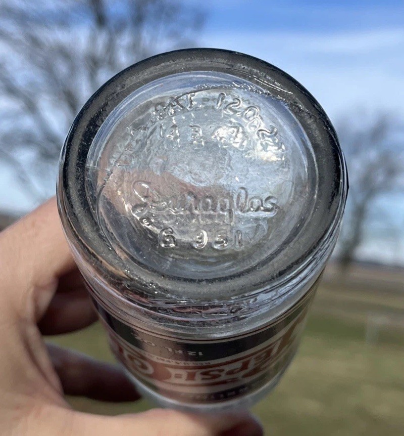 BENSON MN MINNESOTA RED WHITE BLUE PEPSI SODA POP BOTTLE DOUBLE DOT ...