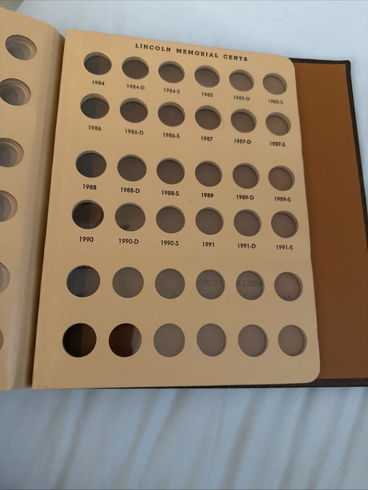 DANSCO 1909-1991s USED" LINCOLN CENTS ALBUM including PROOFS #8100 - 7 ...