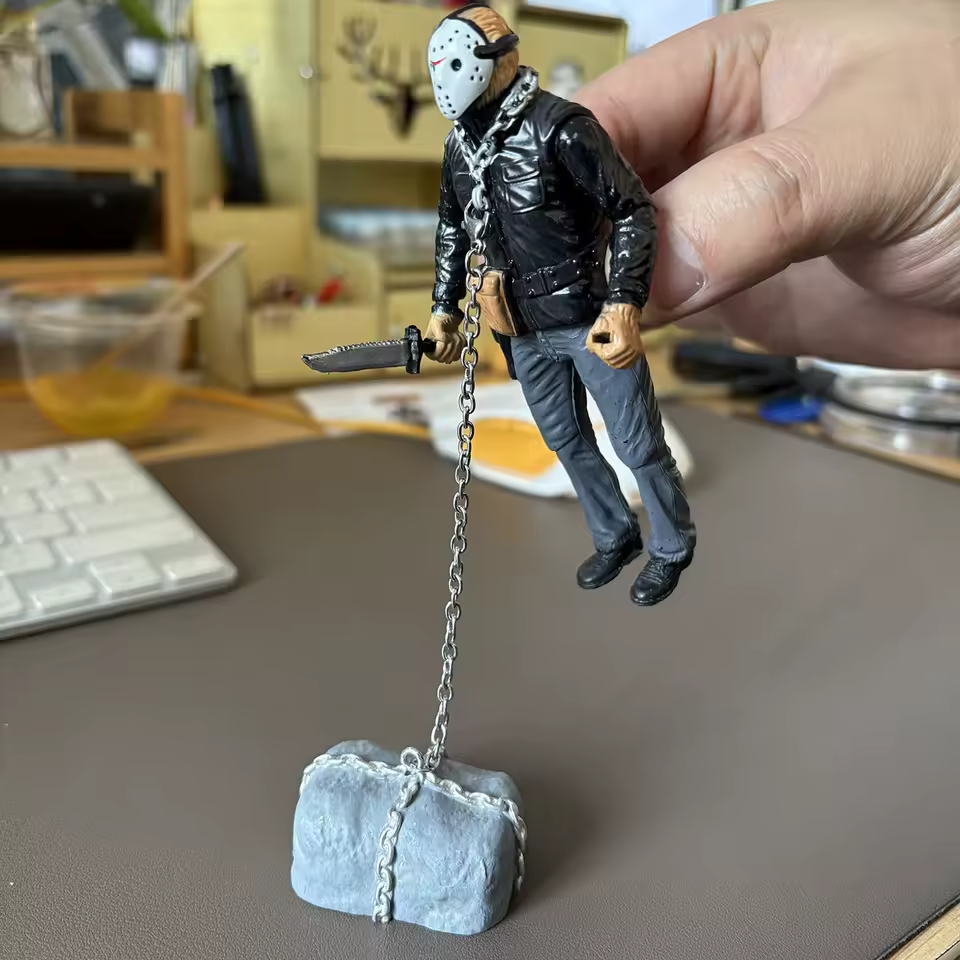 4.3" Friday The 13th Figure Jason Voorhees Resin Action Figure ...