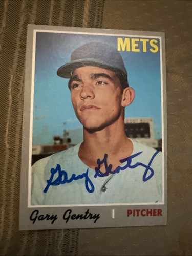 GARY GENTRY 1970 Topps #153 AUTOGRAPH METS Auto Signed | eBay