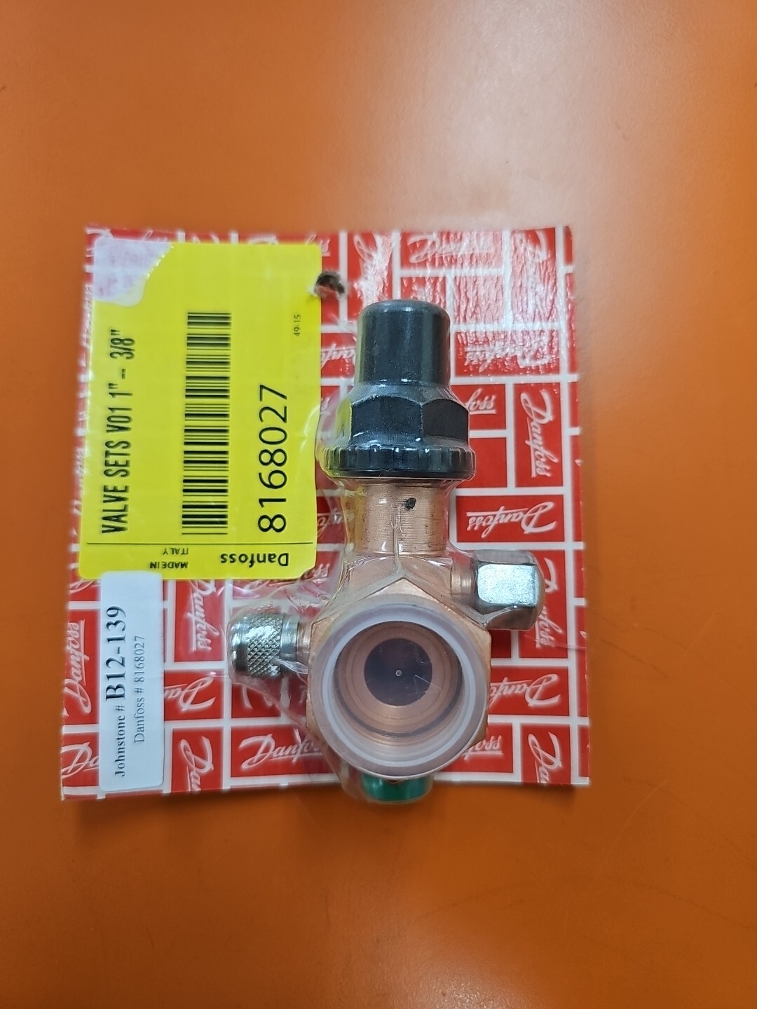 Danfoss 8168027 V01 1 in Rotolock x 3/8 ODF, Service Valve for ...