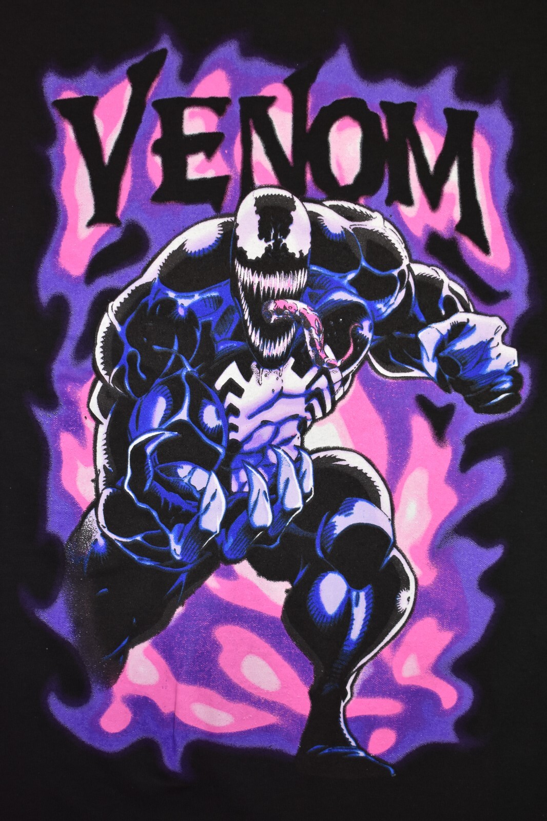 Marvel Mens Venom Purple Smoke Black Shirt New M, 3XL | eBay