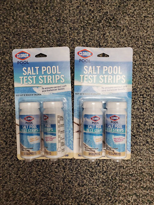 Lot of 2 Clorox Salt Pool Test Strips for Testing Salt Levels ...