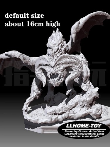 Anime movie Balrog Monster Fire demon fight Resin 3D Print GK Kit ...
