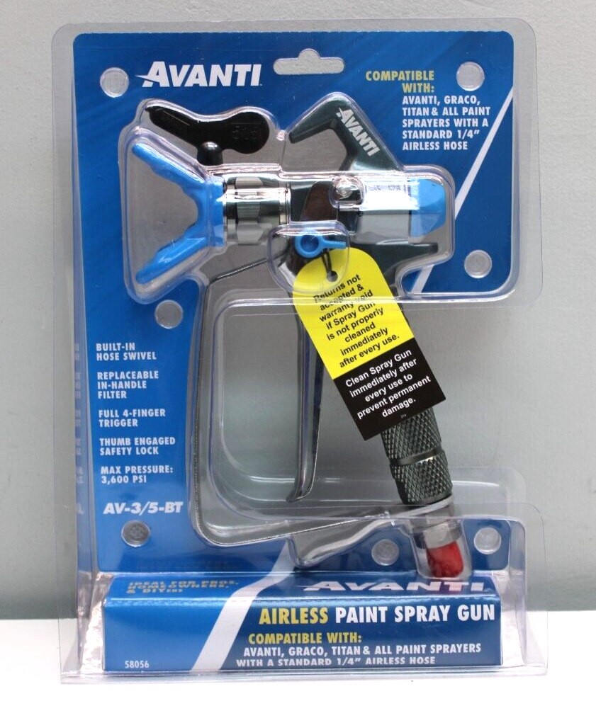 Avanti AV-3/5-BT Spray Gun - 58056 (Blue/Gray) for sale online | eBay