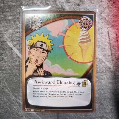 Awkward Thinking 781 Super Rare TP3 1st Edition Naruto CCG | eBay
