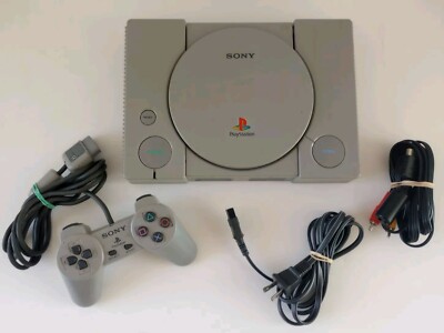 Sony PlayStation 1 Game Console - Gray SCPH-1001 1996 Tested ...