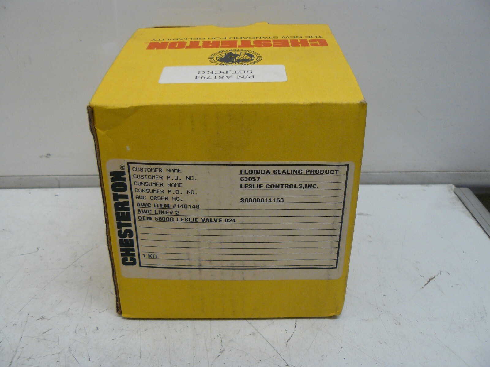 Chesterton A81794 packing set for 5800G Leslie valve 024 new | eBay