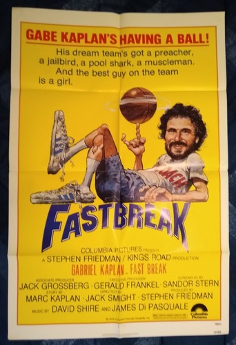 Fast Break 1979 Vintage 1-Sheet Poster Gabe Kaplan Jack Davis Art | eBay