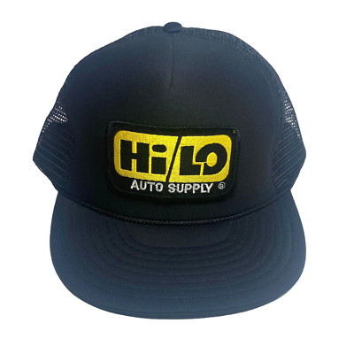 VTG Koza HI/LO AUTO SUPPLY Foam Mesh Trucker Hat Snapback Black Cap ...