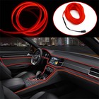 Car Interior Decorative Atmosphere Light Trim Lamp Strip Red Cold ...