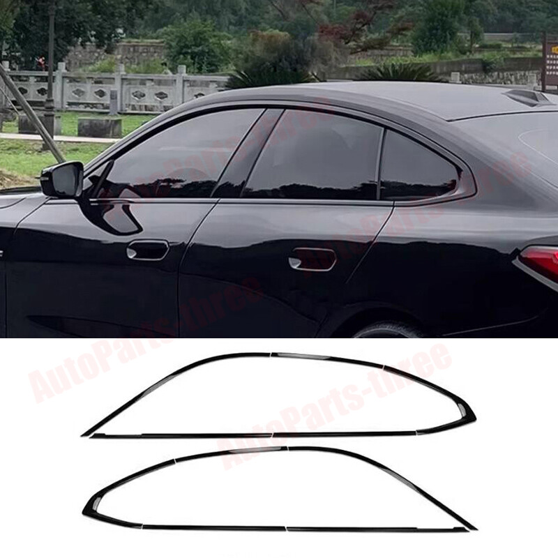 Steel Black Car Windows Strip Cover Trim For BMW 4 Series Gran Coupe ...