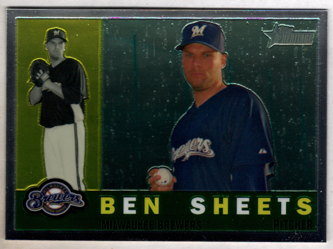 Ben Sheets 2009 Topps Heritage #C28 Chrome /1960 Price Guide - Sports ...