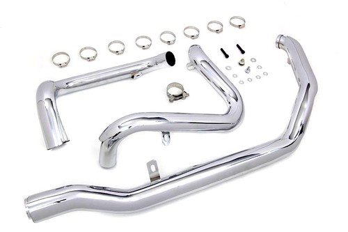M8 True Dual Header Set Chrome fits Harley Davidson | eBay