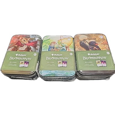 MTG Magic Bloomburrow Collector Tin, Complete Set Of 3 Factory Sealed ...