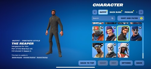 OG 72 COSMETICS | the Reaper, Lara Croft , Dark Voyager , Rust Lord ...