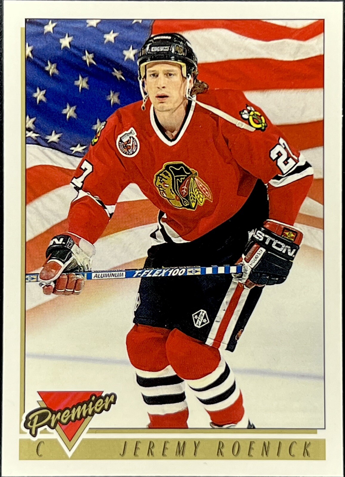 PREMIER Jeremy Roenick #500 Blackhawks Flyers 1993-94 Topps Hockey ...