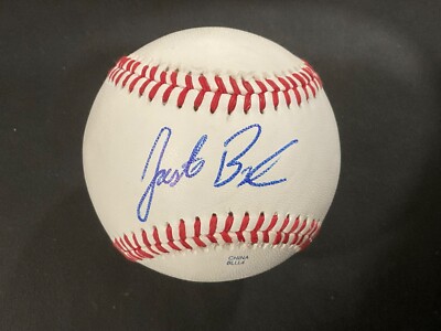 Justice Bigbie Signed Ball Detroit Tigers Baseball Authentic Autograph ...