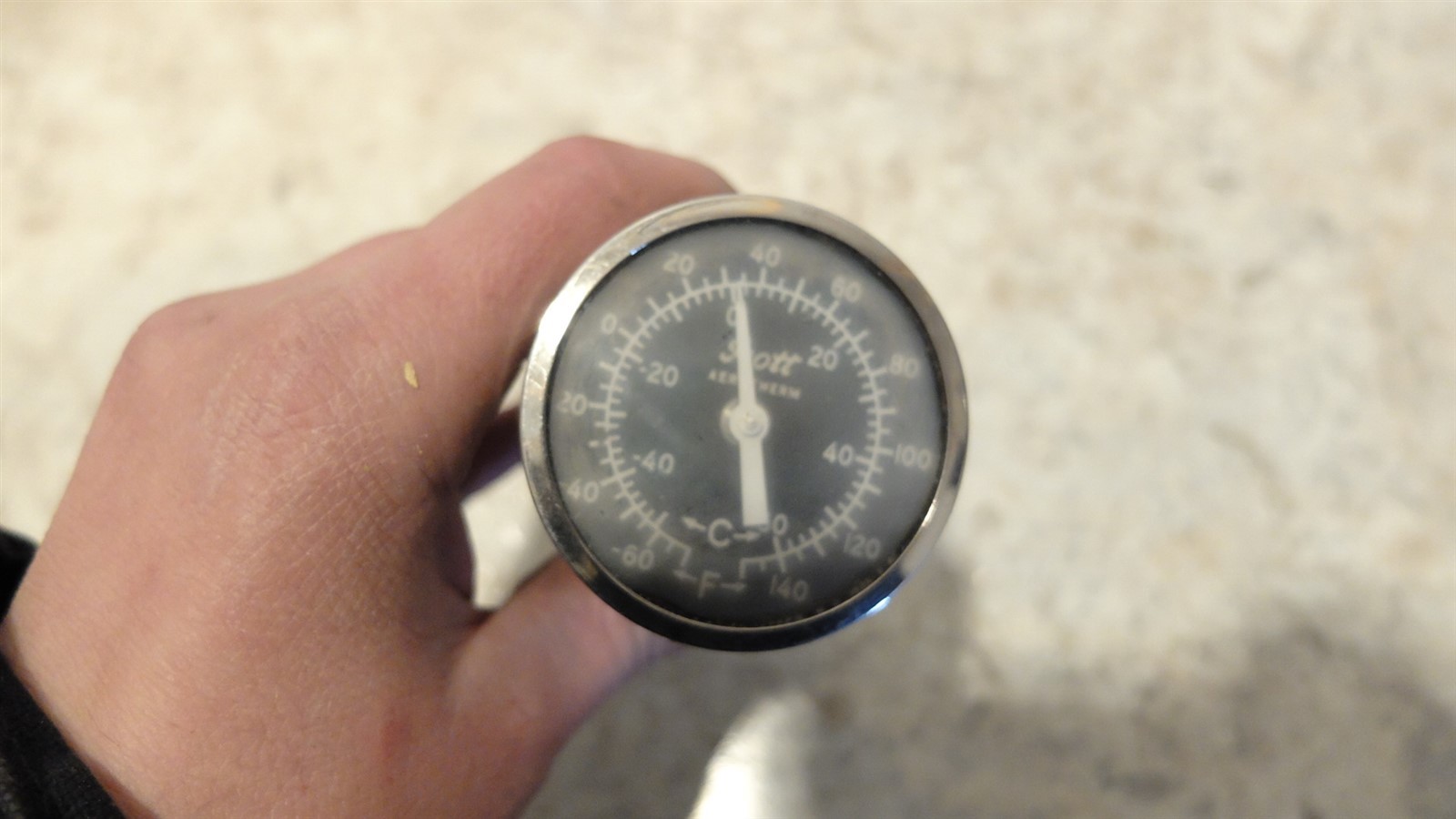 Cessna 175 172 cabin air inlet and outlet vent tube and thermometer ...
