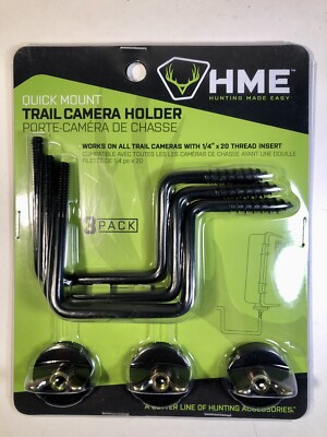 HME Quick Mount Trail Camera Holder 3 Pack - 1/4" X 20 Thread - HME ...