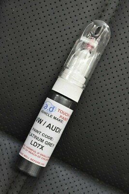VW PLATINUM GREY LD7X TOUCH UP PEN BOTTLE BRUSH REPAIR PAINT CHIP ...