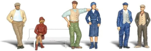 N Scale Scenic Accents Figures/People Set Bystanders (6) 7445048144126 ...