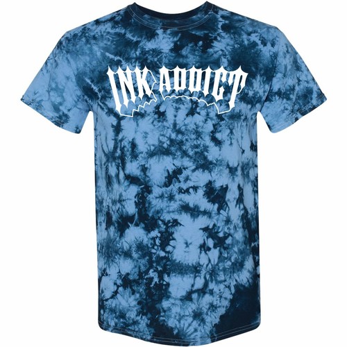 Neuf InkAddict Rétro Métal I T-Shirt Bleu Tie And Dye SMALL-3XLARGE ...