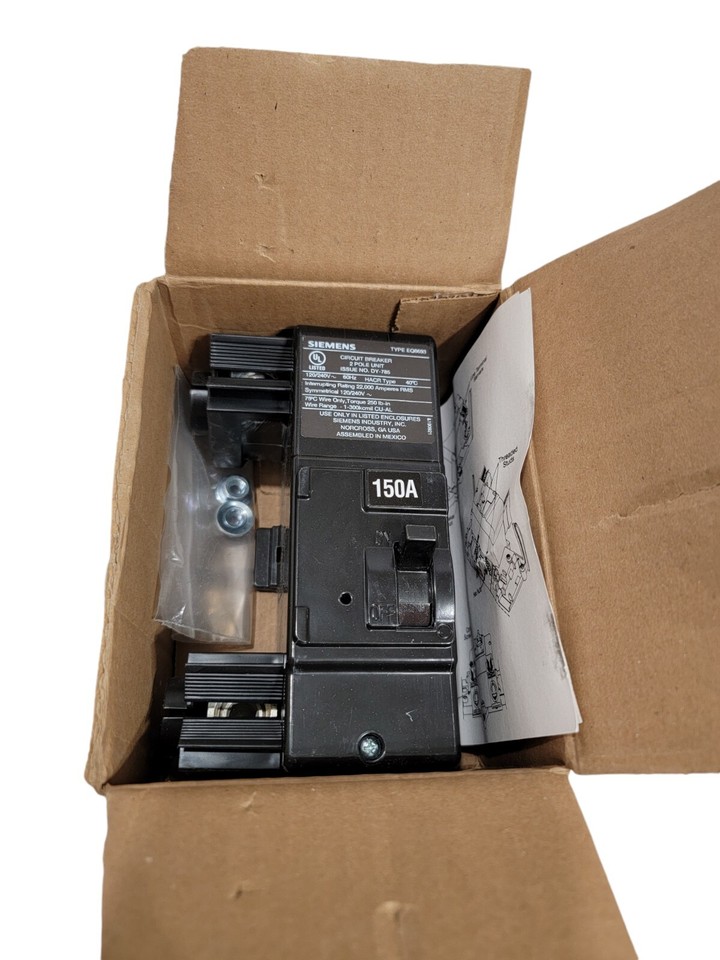 SIEMENS MBK150A CIRCUIT BREAKER 150A 120/240V 1PH 2PL, 22kA (o1) NEW ...