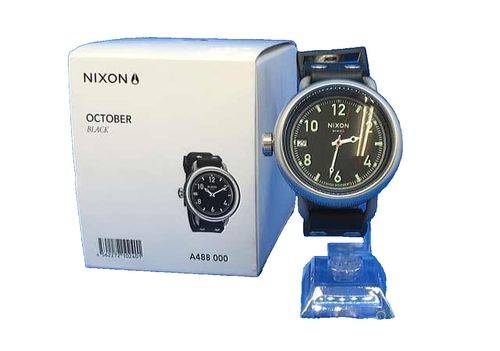 Nixon October A488-000 Watch Men's Black | eBay