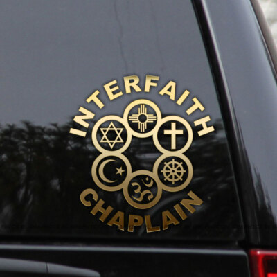 Interfaith Chaplain Vinyl Religious Symbols Decal Sticker | eBay