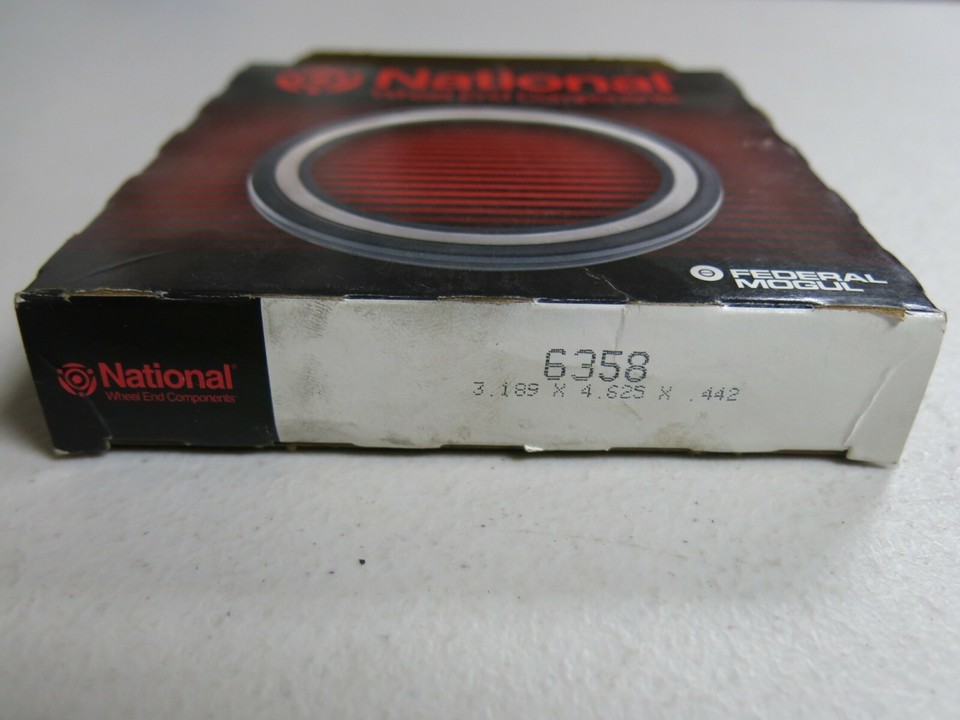 Federal Mogul 6358 Nitrile Rubber Wheel Seal for Chevrolet, GMC 1968-98 ...