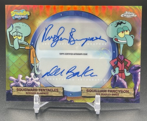 2025 Topps Chrome SpongeBob Squidward Tentacles Squilliam Fancyson Dual ...