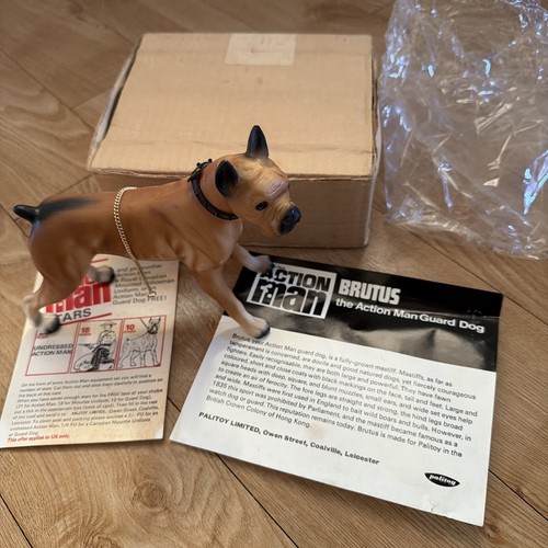 BRUTUS ACTION MAN DOG WITH COLLAR AND CHAIN | eBay UK