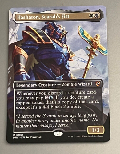 Magic The Gathering Aetherdrift - Hashaton Scarab's Fist (Borderless ...