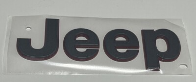 2018-2023 (2x) Jeep Gladiator JT/Wrangler JL Red Nameplate Emblems ...