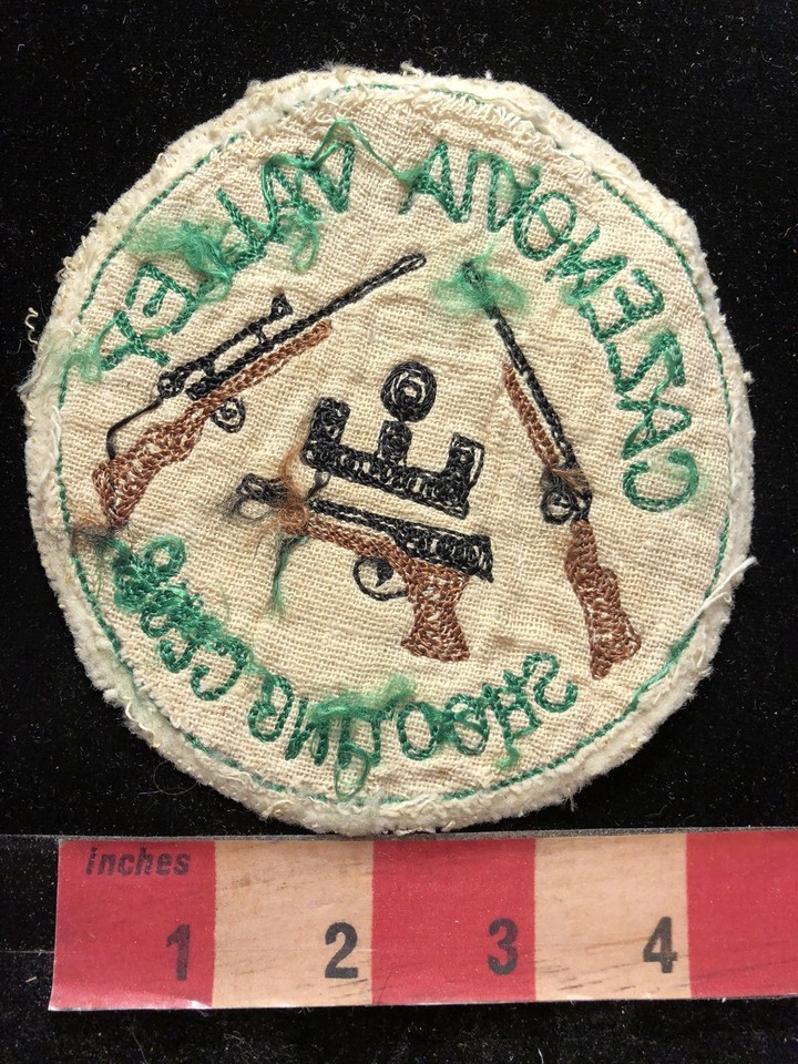 Vtg New York CAZENOVIA VALLEY SHOOTING CLUB Patch Rifle Pistol Gun ...
