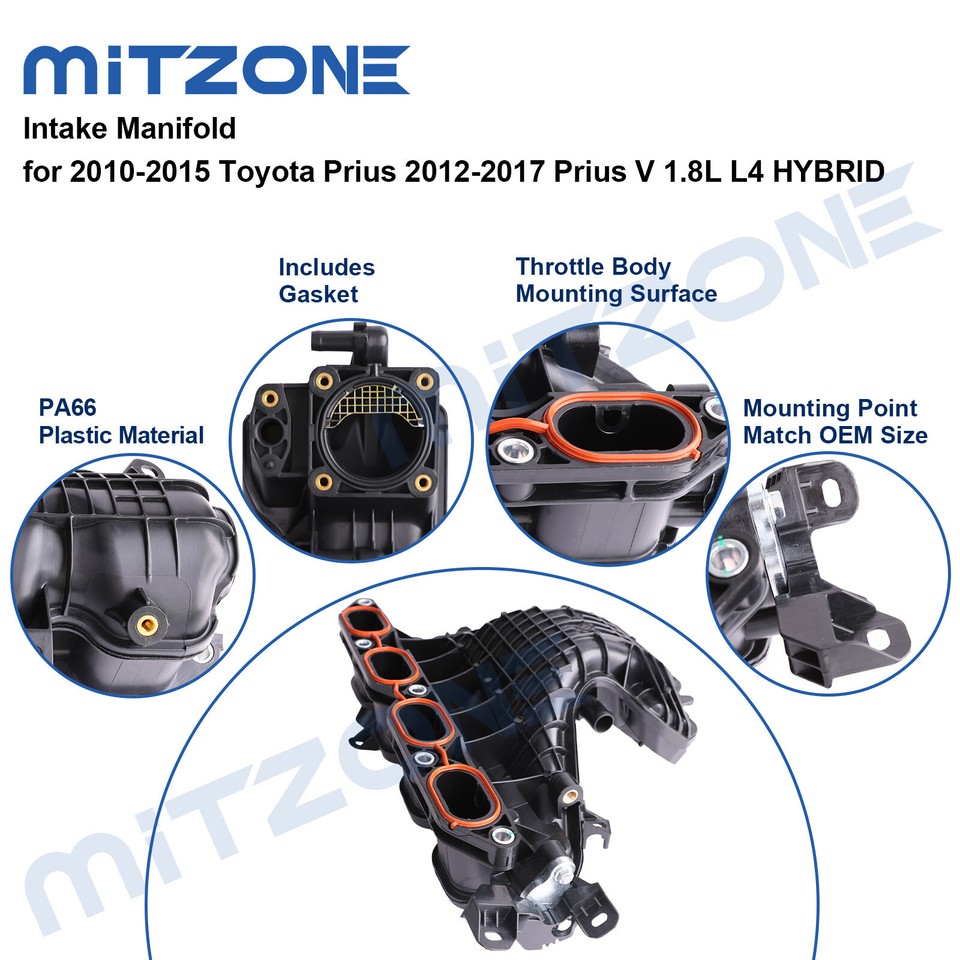 Intake Manifold for 2010-2015 Toyota Prius 2012-2017 Prius V 1.8L L4 ...